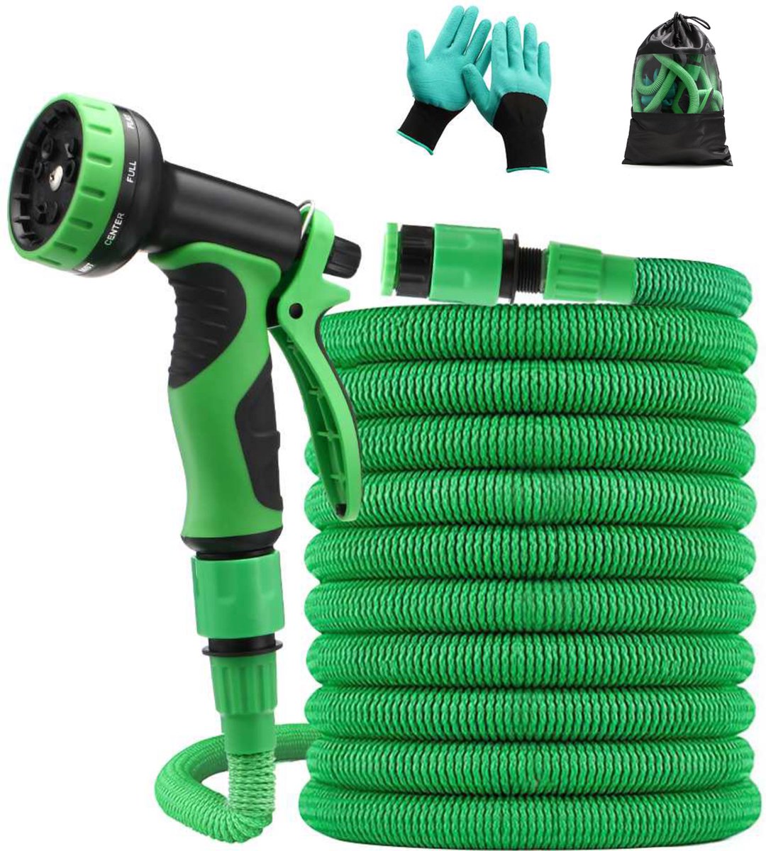 Uitrekbare tuinslang tot 30 meter – Waterslang – GRATIS opbergzak en ...