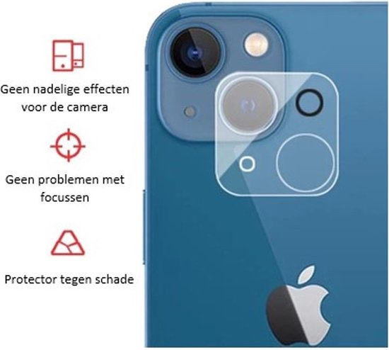 iPhone 13 / 13 Mini Camera Lens protector - 9H Tempered Glass | bol.com