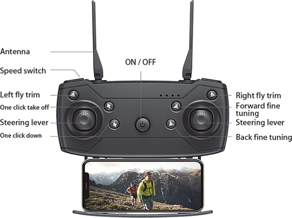 E88 Pro Drone | Semi-Professionele Drone | Met 4K HD Dual Camera ...