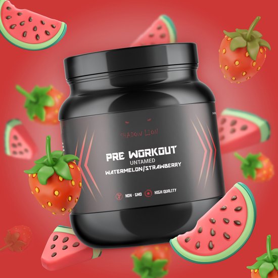Shadow Lion - Untamed Pre Workout - Watermelon/Strawberry | bol.com