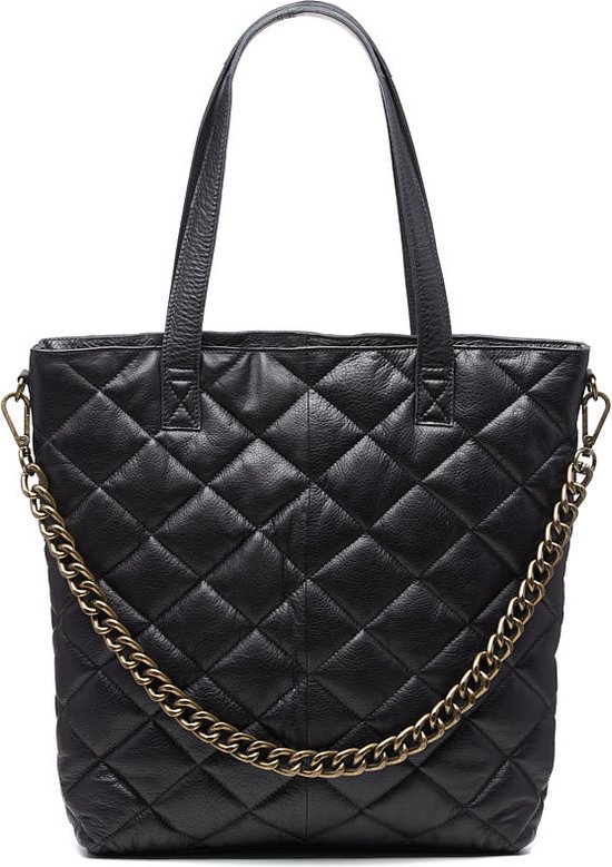 Chabo Bags - Milano Padded Shopper - Shopper - Zwart-gewatteerd-padded ...