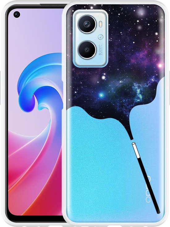 Oppo A96 Hoesje Galaxy Toverstaf - Designed by Cazy | bol.com