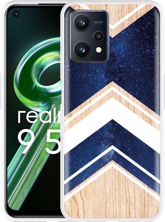 Hoesje geschikt voor Realme 9 5G Space wood | bol