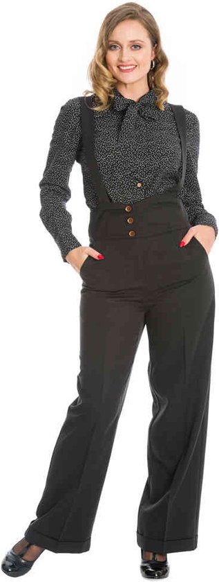 Dancing Days Blouse -L- HEART OF GOLD PUSSYBOW Zwart | bol.com