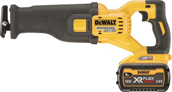 DeWALT DCS389X2 Accu Reciprozaag 54V XR Flexvolt 9,0Ah in TSTAK | bol