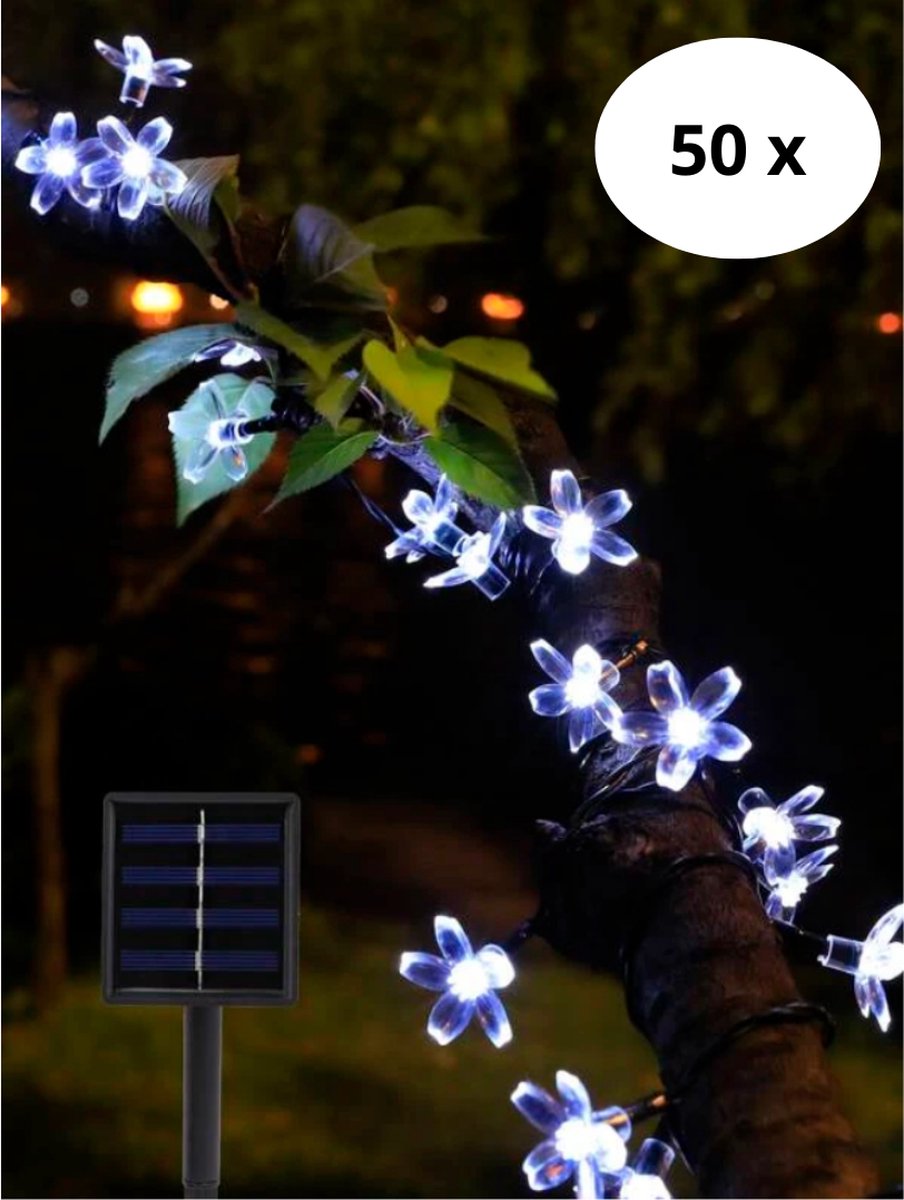 Cynergie - Kerstverlichting - Tuinverlichting Op Zonneenergie - 50 x ...