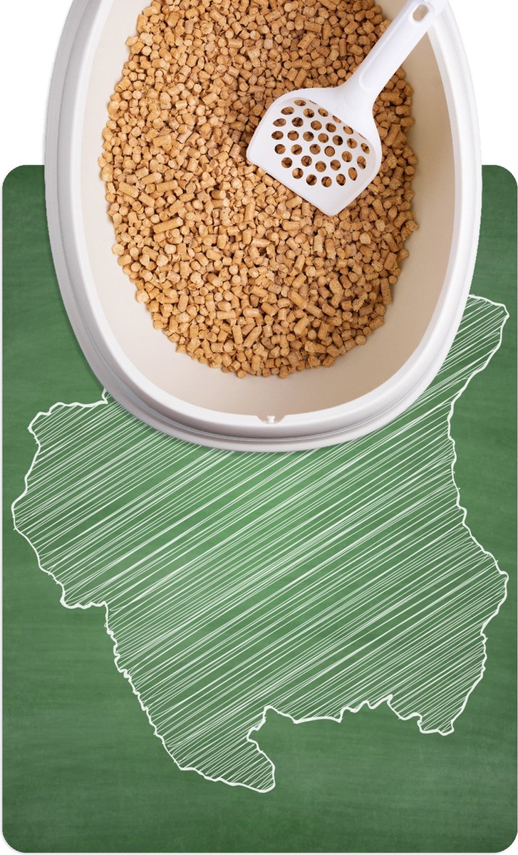 Kattenbakmat - Placemat kat - Kattenbak mat - een kaart van Suriname op ...