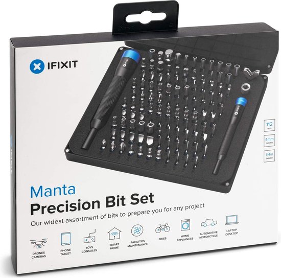 iFixit Manta Precision Bit Set, precisie bit set met 2 ...