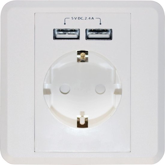 Inbouw stopcontact - Met USB - Allteq | bol