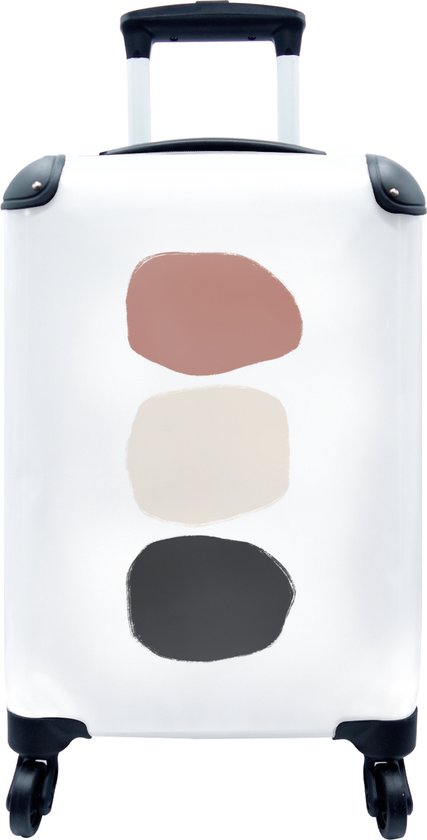 MuchoWow® Koffer - Minimalisme - Pastel - Design - Past binnen 55x40x20 ...