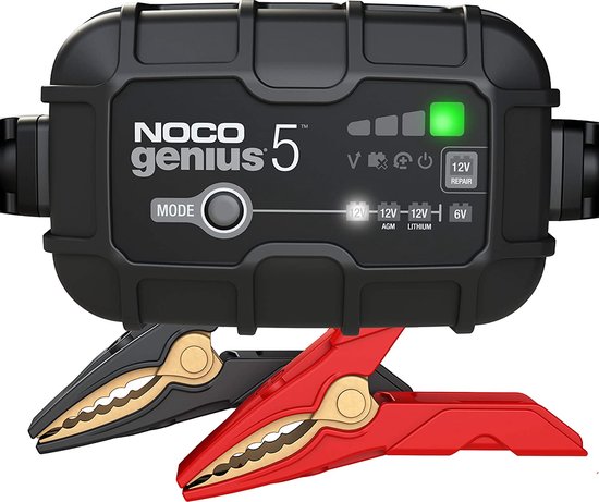 Acculader, voor auto- en motoraccu's, volautomatische intelligente ...