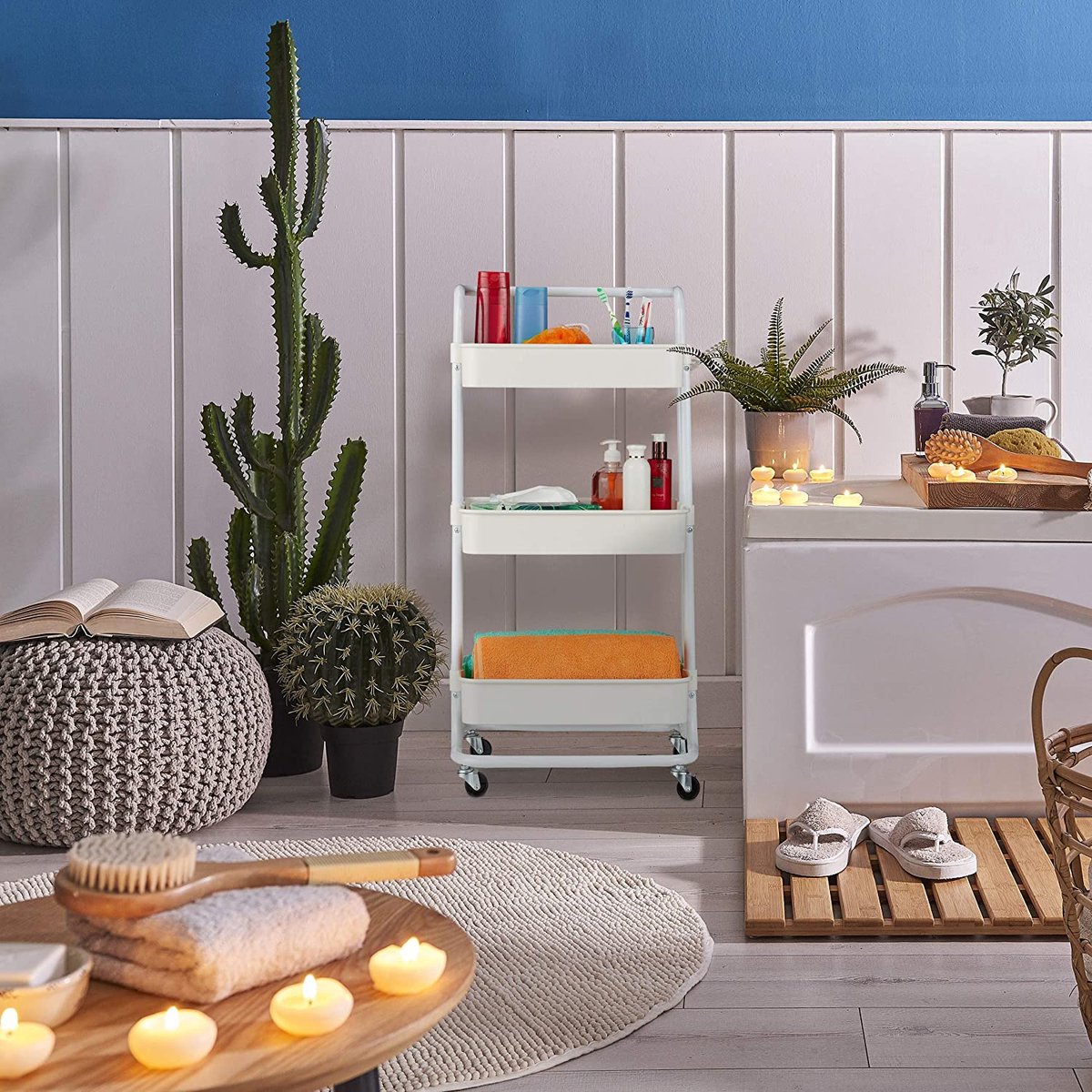 Premium Keukentrolley – keuken planken - Opberg Trolley op wielen – met ...