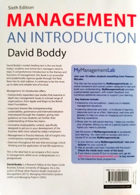 Management, David Boddy | 9781292004242 | Boeken | bol