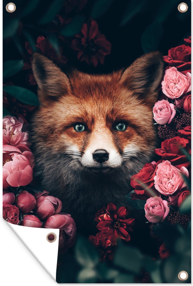 Affiche de jardin - Toile de jardin - Affiches extérieures - Renard ...