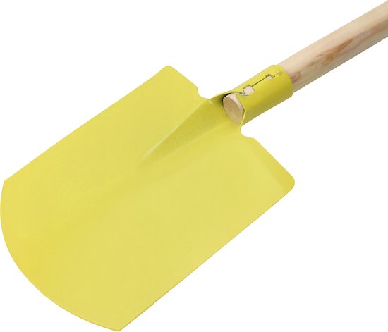 Rechte schep, geel "Kleine tuinier", kinderschep 85x15 cm | bol