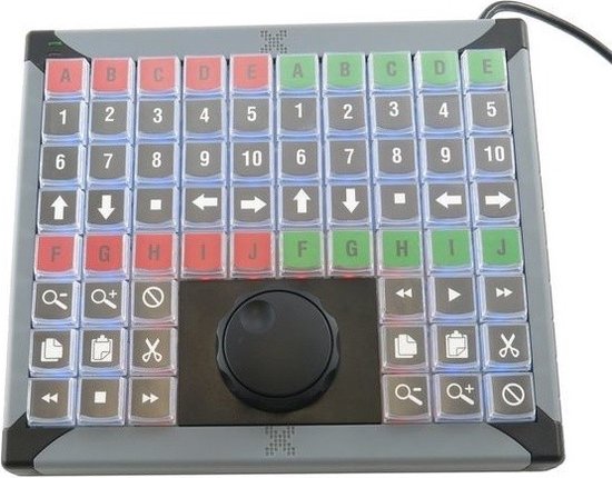 X-Keys Programmeerbaar Toetsenbord 68 keys w/jog-shuttle | bol