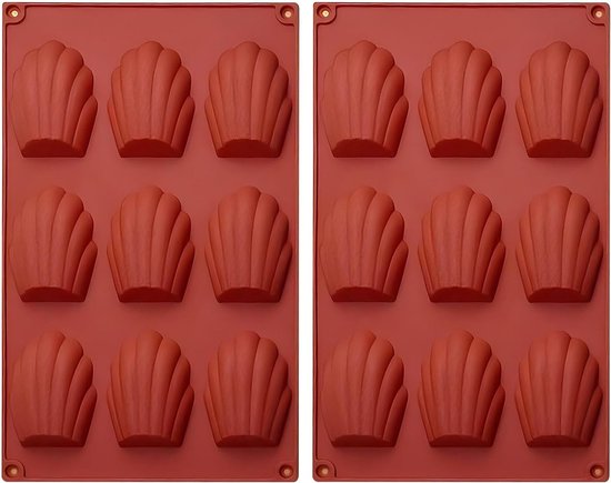 Madeleine siliconen bakvorm met 9 holtes Mini Madeleine vorm siliconen ...
