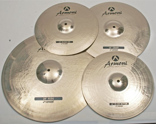Sonor Armoni Cymbal Set AC Set 1, 16"Crash,20"Ride,14"HiHat+Bag ...