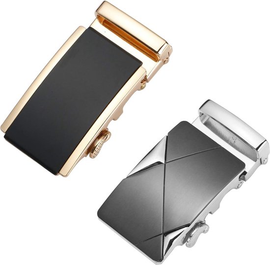 Riemgesp - "Luxe Lederen Riemset voor Heren: 2 Stuks Automatische ...
