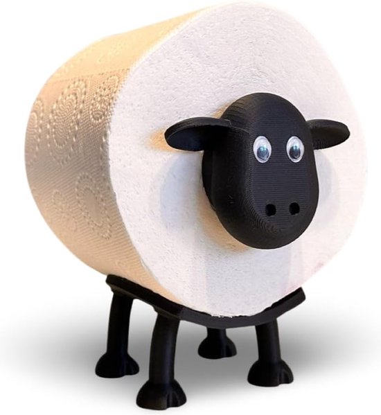 Schaap wc rolhouder - Decoratie voor toiletpapier - Voor 42 mm rollen | bol