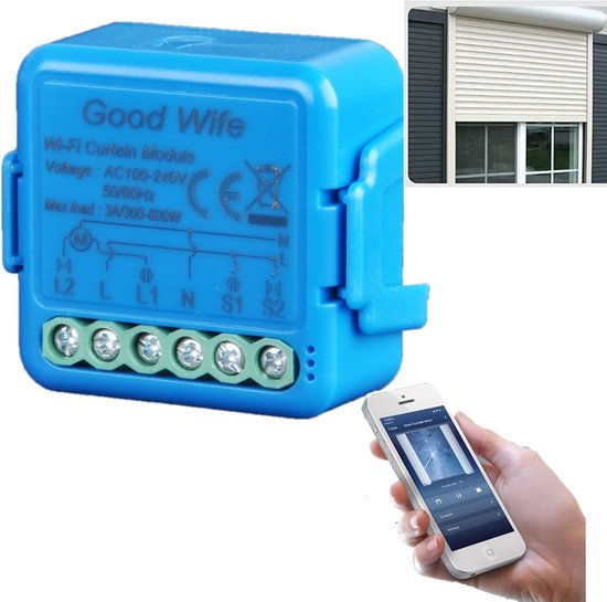 Slimme Rolluikschakelaar - Rolluik schakelaar - Met wifi - App ...