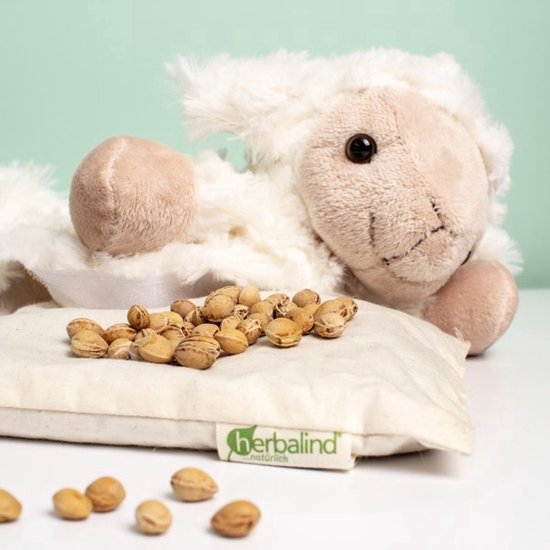 Warmteknuffel Schaap - kersenpitkussen baby - pittenzak magnetron voor ...