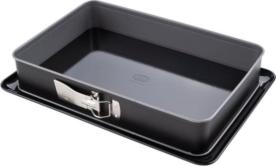 Rechthoekige Springvorm met Serveerbodem 38 x 25 cm - Hoekige Bakvorm ...