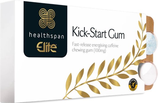 Healthspan Elite Kick-Start Gum - 12 x 10 st | bol