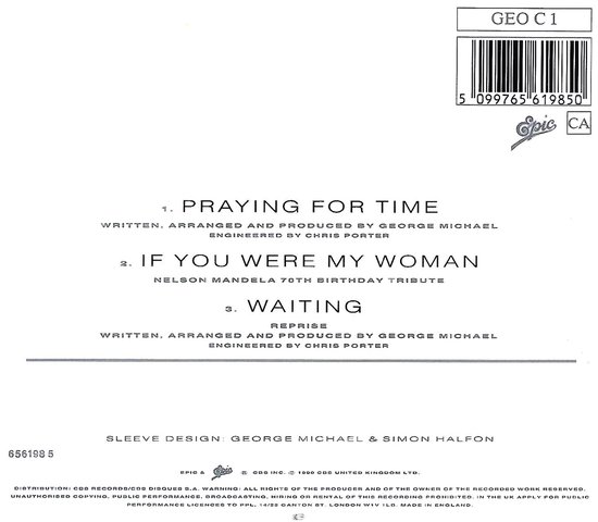 George Michael - Praying For Time (CD-Maxi-Single), George Michael | Muziek | bol