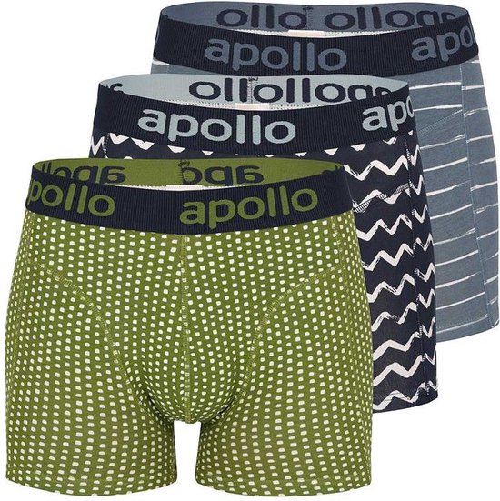 Apollo boxers maat L 3-pack Katoen Multicolor | bol