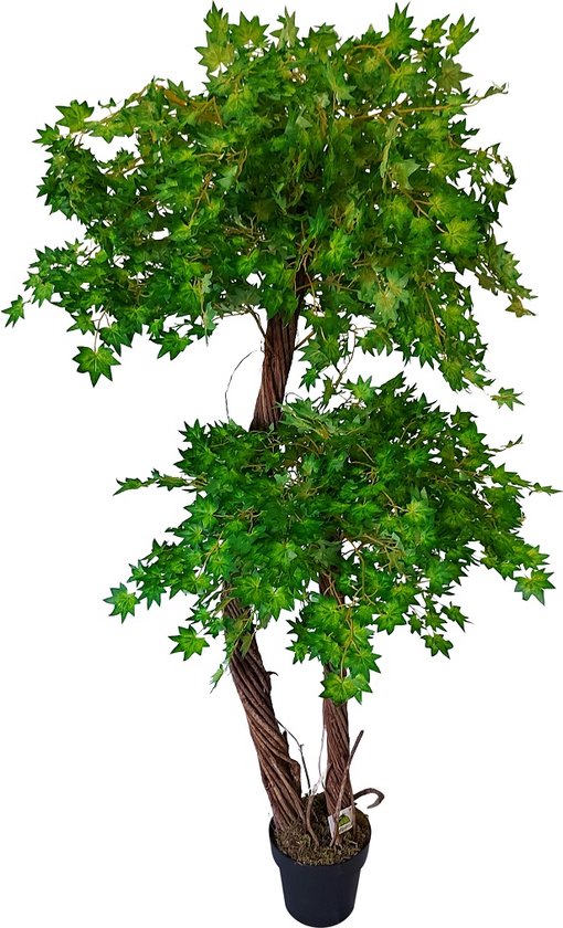 Kunst Esdoorn Met Dubbele Stam | 170cm - Esdoorn lichtgroen - Namaak ...