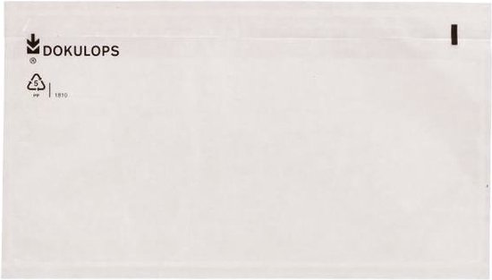 x Dokulop (paklijst-envelop) din long 225 x 120 mm Blanco ...
