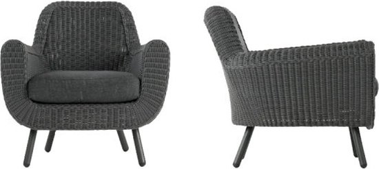 Loungestoel Jonah - Antraciet | bol