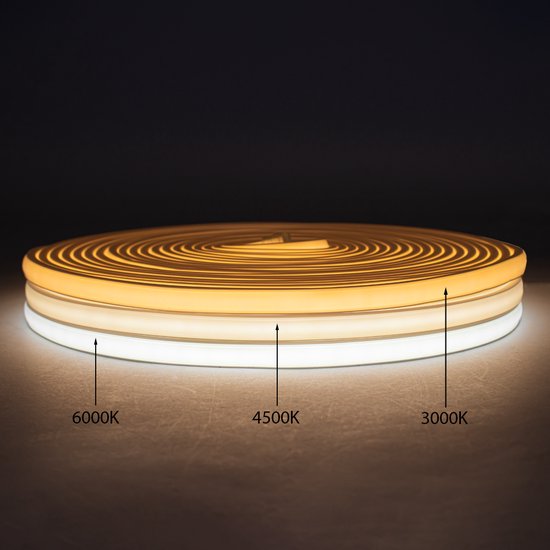 COB LED Strip - NEON | 12mm | complete set | 20 meter | IP65 | 220V ...