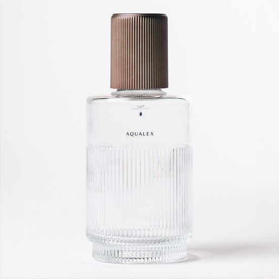 AQUALEX Nova Rose Gold glazen fles met opdruk PLAT water - 75 cl - 750 ...