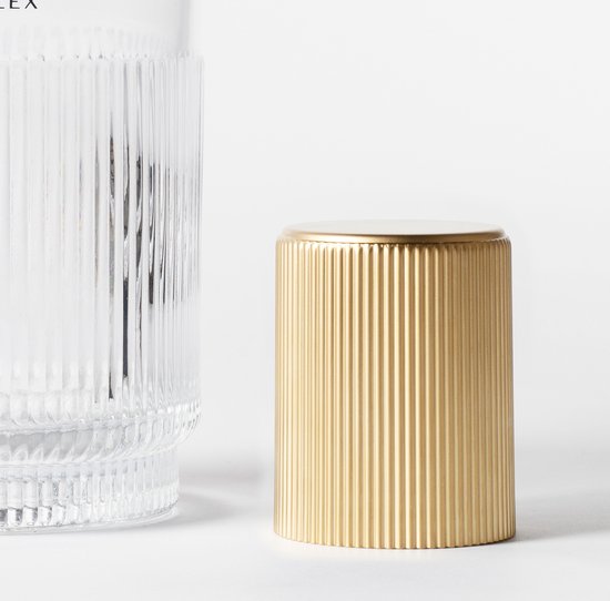 AQUALEX Nova French Gold glazen fles met opdruk PLAT water - 75 cl ...