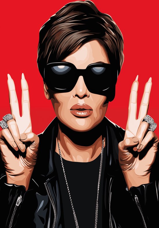 Kris Jenner Poster | Kris Jenner Rood | The Kardashians Poster ...