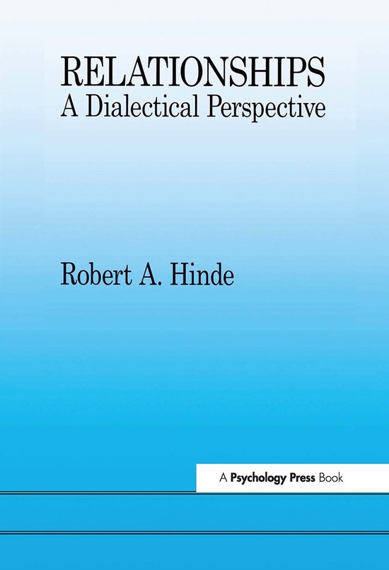 Relationships | 9780863777073 | Robert Hinde | Boeken | bol