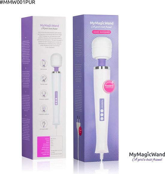 MyMagicWand Magic Wand Vibrator - Krachtig, 6 standen, voor massages en ...