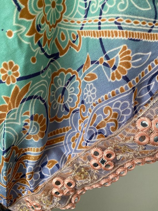 Dames Boho Maxi-Jurk Kaftan-Jurk (poly) silk 523 Onesize S-L groen ...