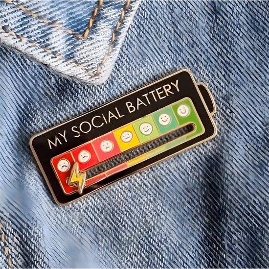 Emotionele Stemming Tracker Broche | Sociale Batterij Humeur Pin ...