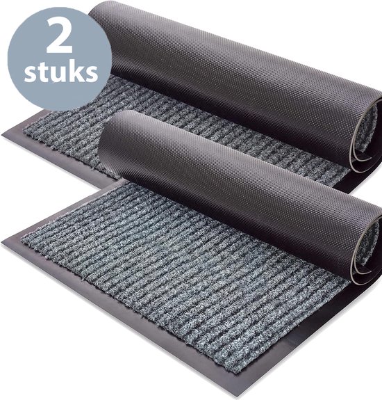ForDig Deurmat 60x90 cm (2 stuks) - Droogloopmat - Schoonloopmat ...