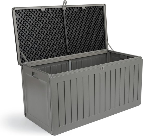 909 Outdoor Premium Opbergbox - Waterdichte box voor buiten - 270L - Grijs | bol