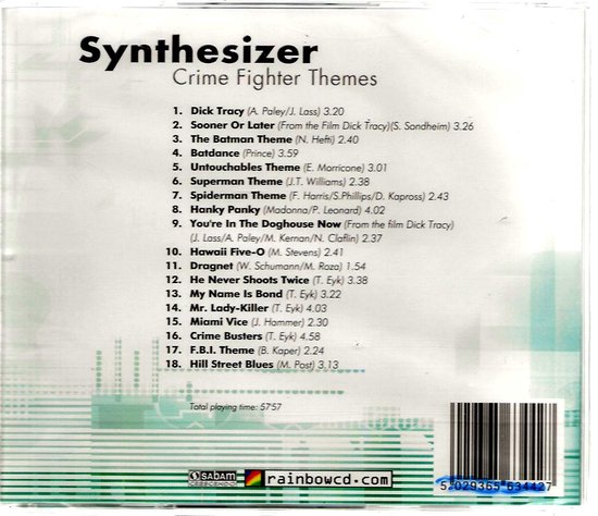 SYNTHESIZER - CRIME FIGHTER THEMES, N.N. | Muziek | bol