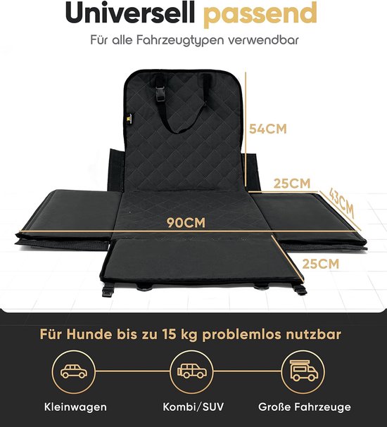 Hondenmand Auto - Autostoel Hond - Automand Hond - Hondenstoel Auto ...