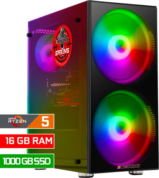 ScreenON - Game Computer / Gaming PC - Ryzen 5 8600G - 1000GB M.2 SSD ...