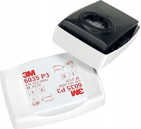 3M 6035 stoffilter-set van 2-origineel- P3 beschermen- voor 6000 6500 ...