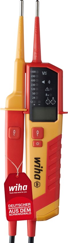 Wiha Spanningszoeker en continuïteitstester 0,5 - 1.000 V AC, CAT IV ...