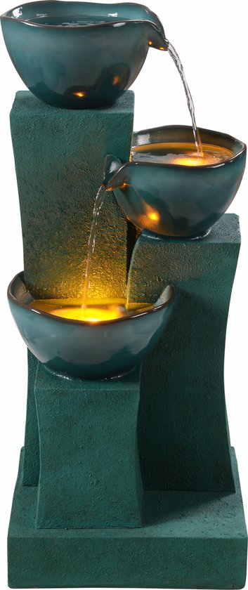 Teamson Home Tuin Water Fontein Met Lichten - Waterornament - 4-Laags ...