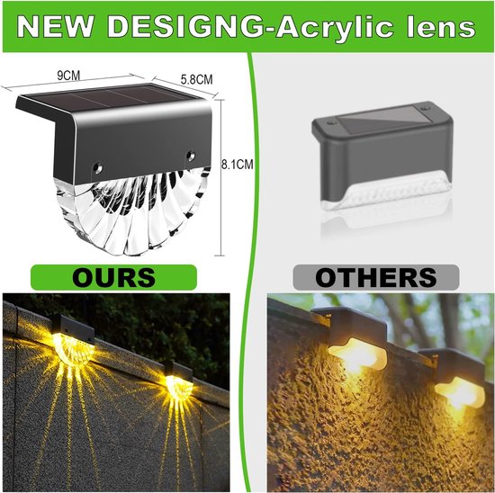 tuin lamp Solar Tuinverlichting,6 stuks LED-tuinlampen op zonne-energie ...